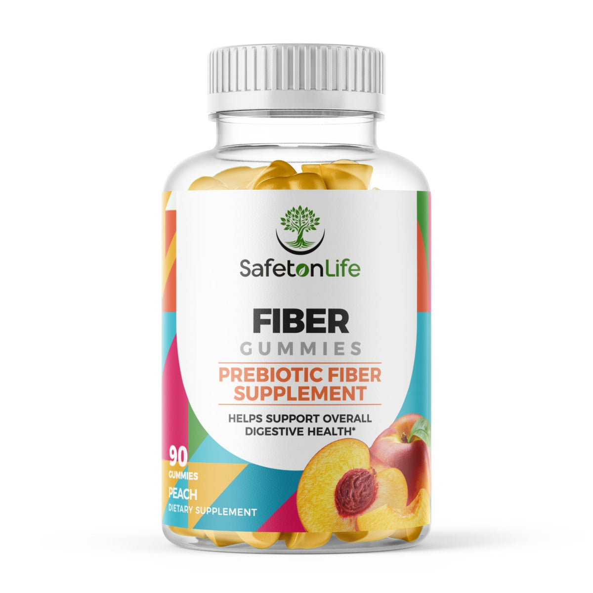 Safeton Life Fiber Gummy 90CT bottle – SAFETON